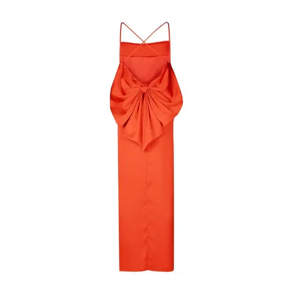 THE GT ATELIER Backless Bow Party Dress
