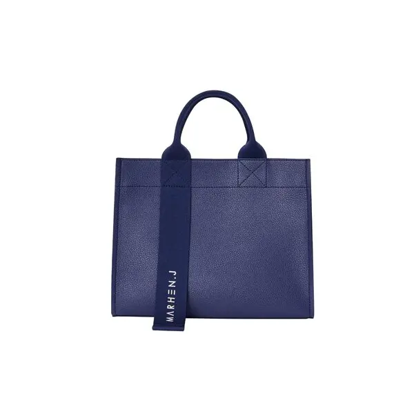 Marhen.j Black / Blue Cindy Vegan Leather Navy