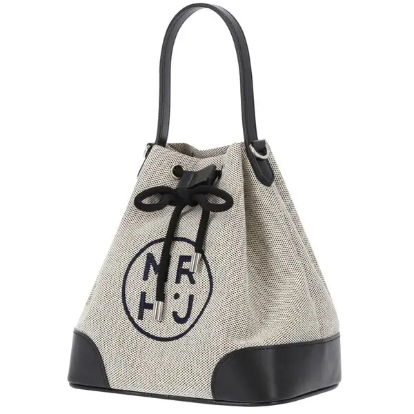Marhen.j Two-tone Canvas & Apple Leather Bag Noah