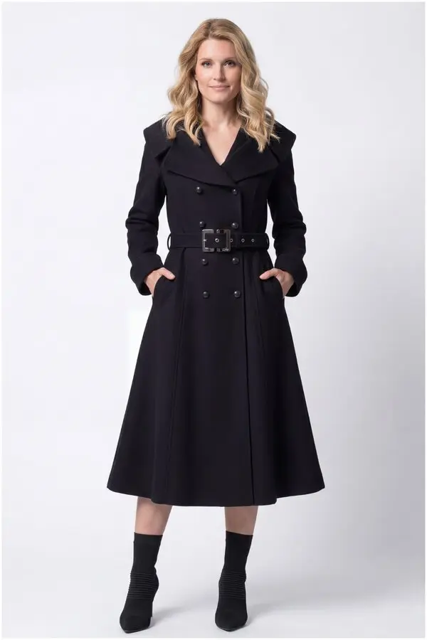 LUNA FASHION HOUSE Wool Wrap Coat, Nicole