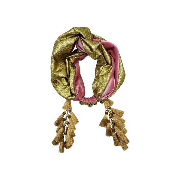 JULIA CLANCEY Dusky Chacha Turban Twist - Pink