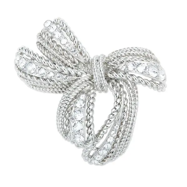 Grossé Crystal Bow Brooch, Series Reproduction - Silver