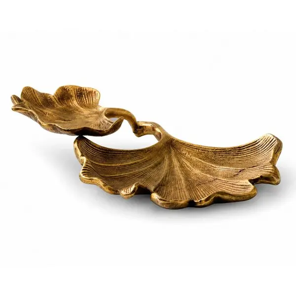 MARLETH Gynco Ginkgo Leaf Decorative Plate