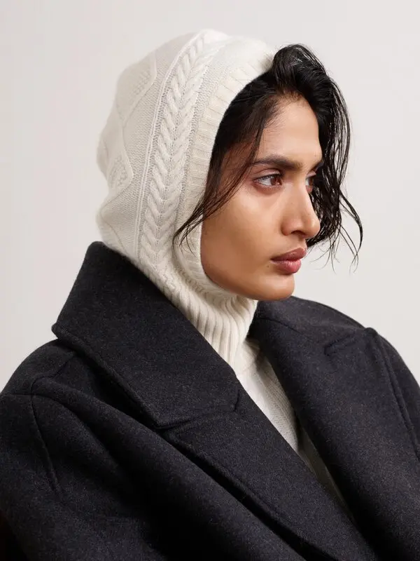 Arch4 Cable-knit Cashmere Balaclava