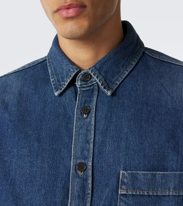 Saint Laurent Cassandre Denim Shirt