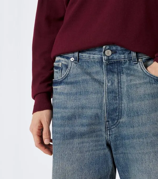Dries Van Noten Faded Straight Jeans