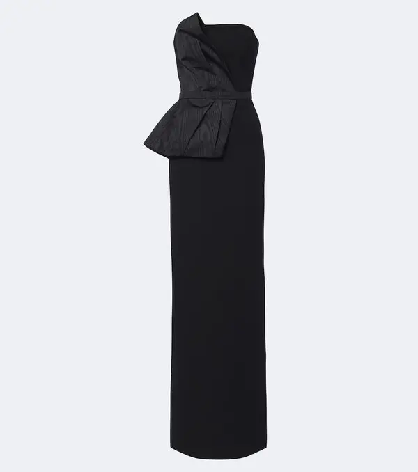 Safiyaa Kasia Draped Crepe Gown