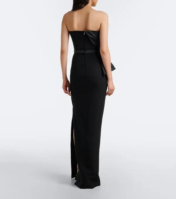 Safiyaa Kasia Draped Crepe Gown