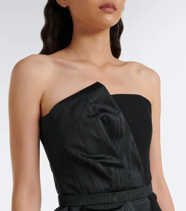 Safiyaa Kasia Draped Crepe Gown