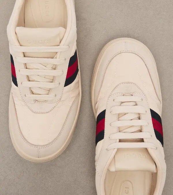 Gucci Screener Web Stripe Sneakers