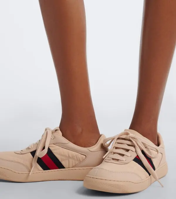 Gucci Screener Web Stripe Sneakers