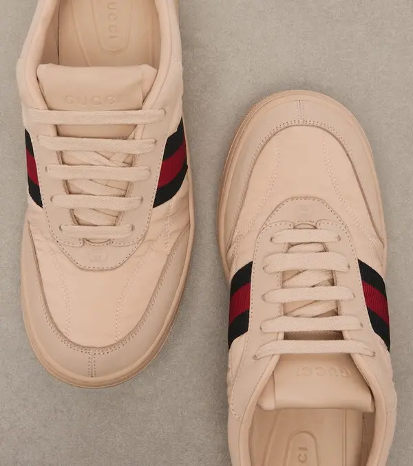 Gucci Screener Web Stripe Sneakers