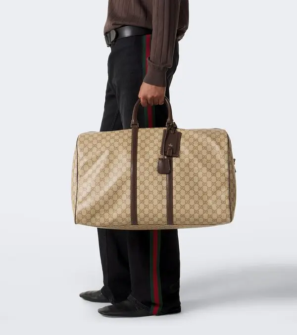 Gucci Essence Large Gg Canvas Duffel Bag