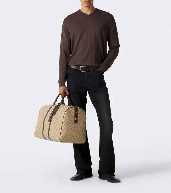 Gucci Essence Large Gg Canvas Duffel Bag