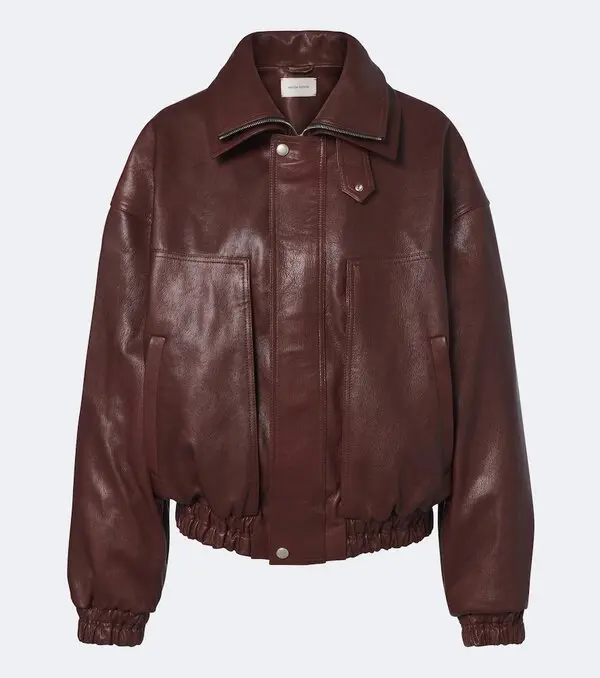 Magda Butrym Leather Blouson Jacket