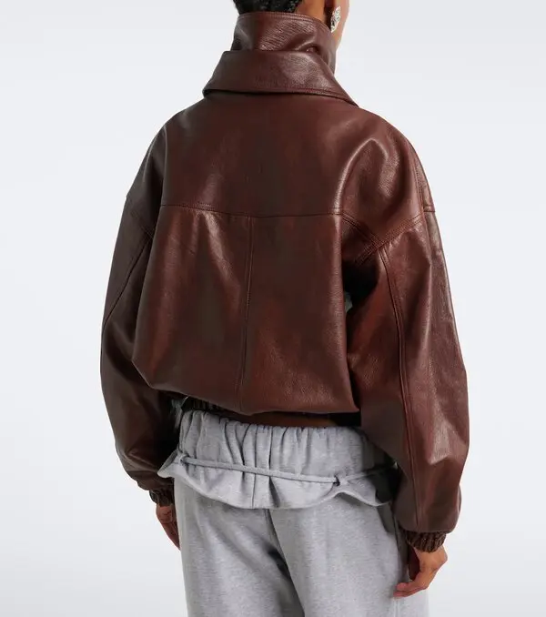 Magda Butrym Leather Blouson Jacket
