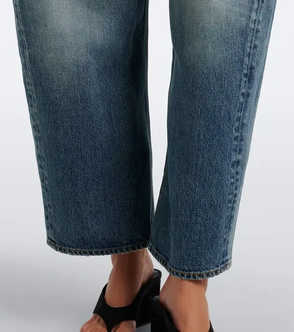 Alaïa Faded Barrel-leg Jeans