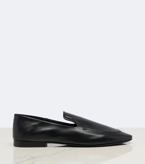 Saint Laurent Alain Leather Loafers