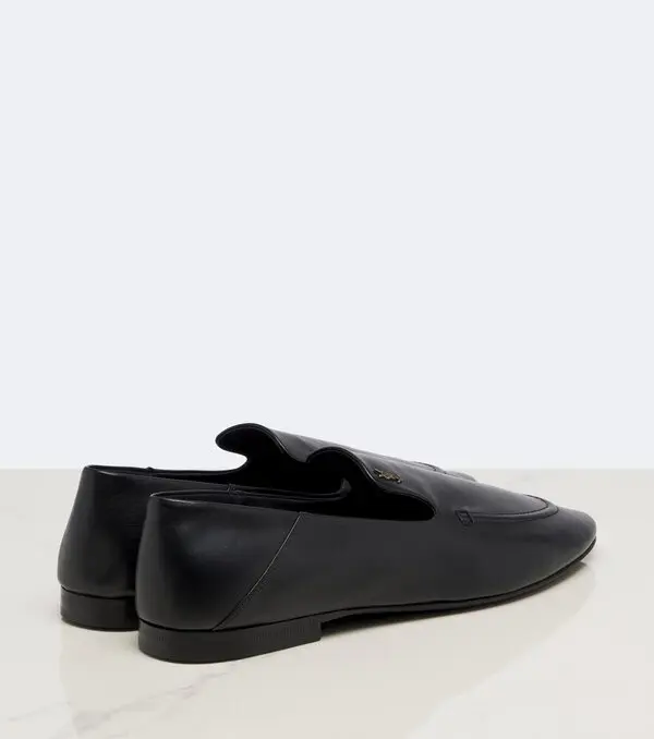 Saint Laurent Alain Leather Loafers