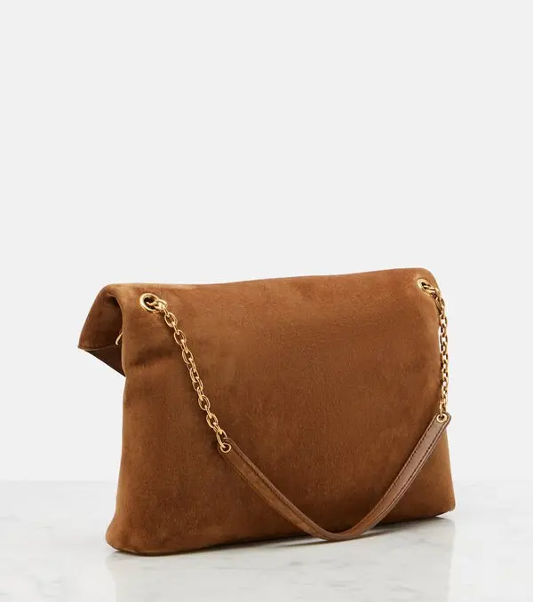 Saint Laurent Cassandre Large Suede Shoulder Bag