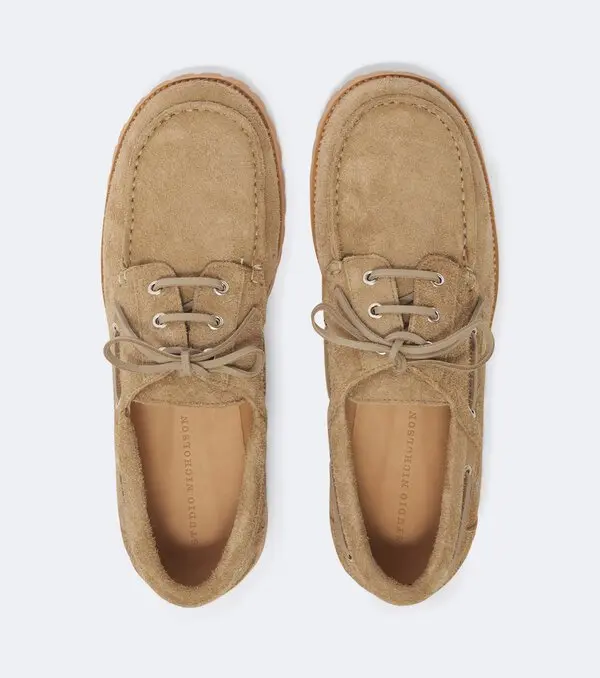 Studio Nicholson Guston Suede Boat Shoes