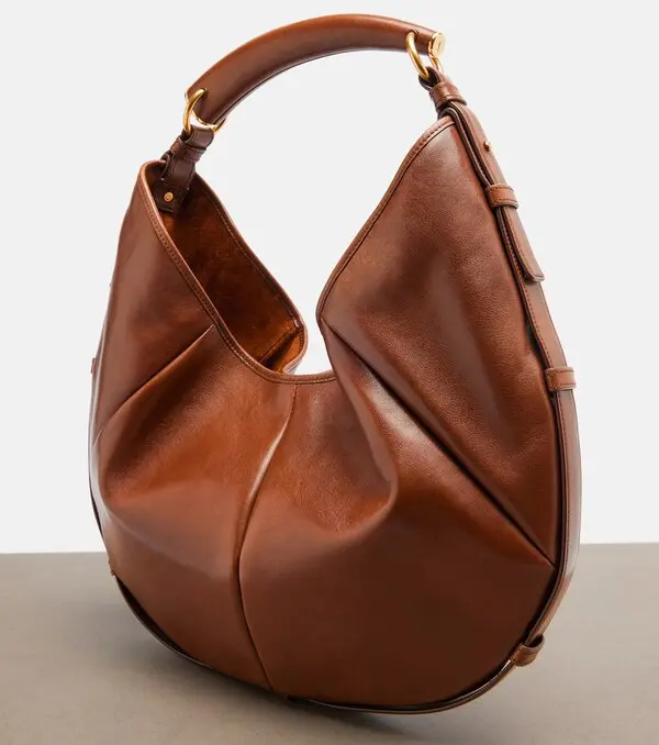 Saint Laurent Mombasa Medium Leather Shoulder Bag