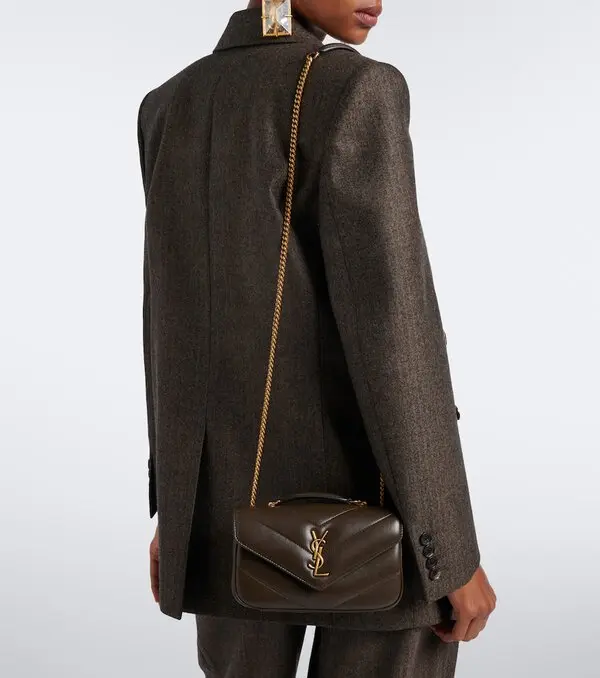 Saint Laurent Loulou Mini Leather Shoulder Bag