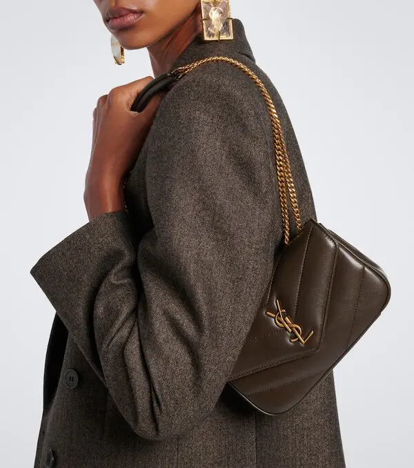 Saint Laurent Loulou Mini Leather Shoulder Bag