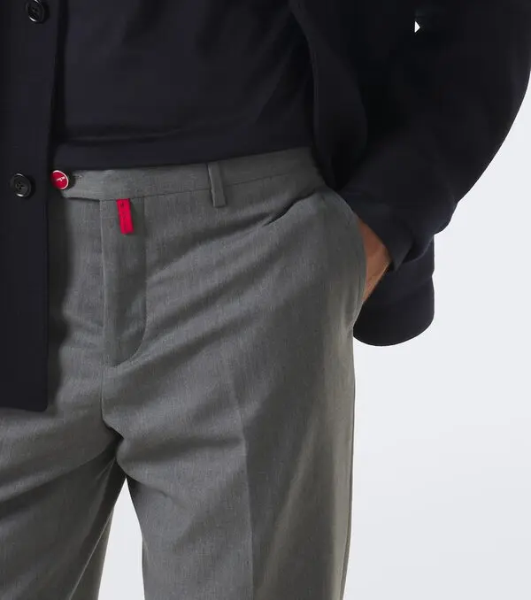 Kiton Virgin Wool Slim Pants