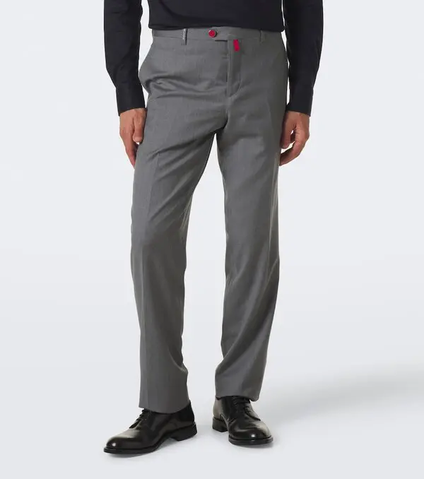 Kiton Virgin Wool Slim Pants