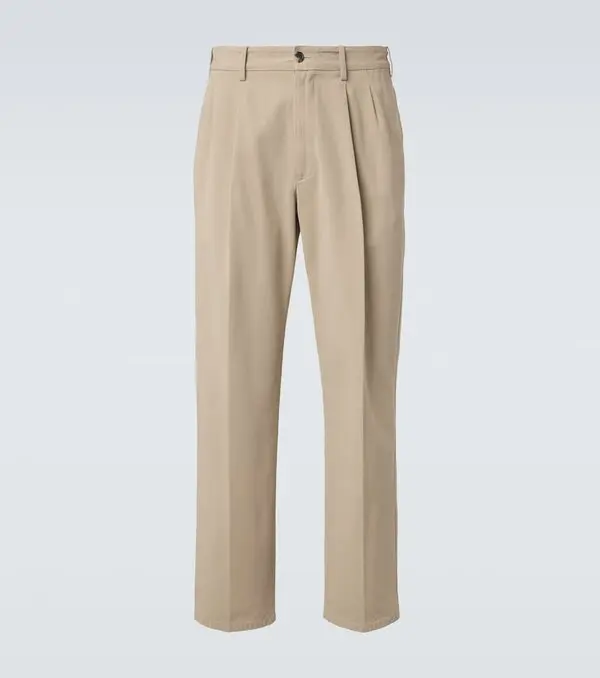 THE ROW Tomasino Cotton Twill Straight Pants