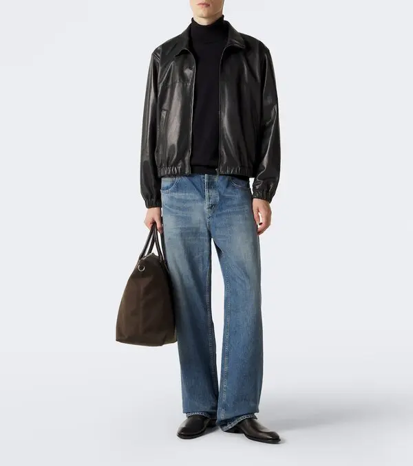 Saint Laurent Aurelien Leather Chelsea Boots