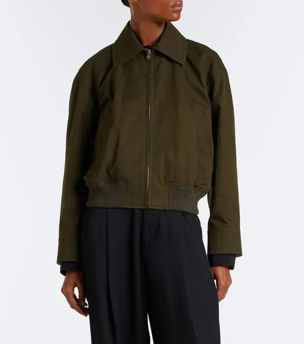 Bottega Veneta Intrecciato Cotton Blouson Jacket