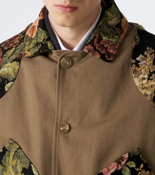 Simone Rocha Floral Patchwork Cotton Jacket