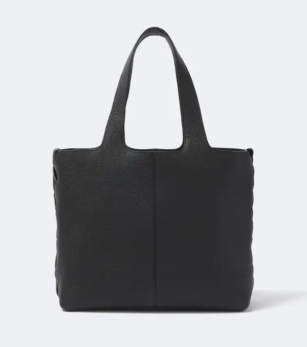 Bottega Veneta Intreccio Leather Tote Bag - Black
