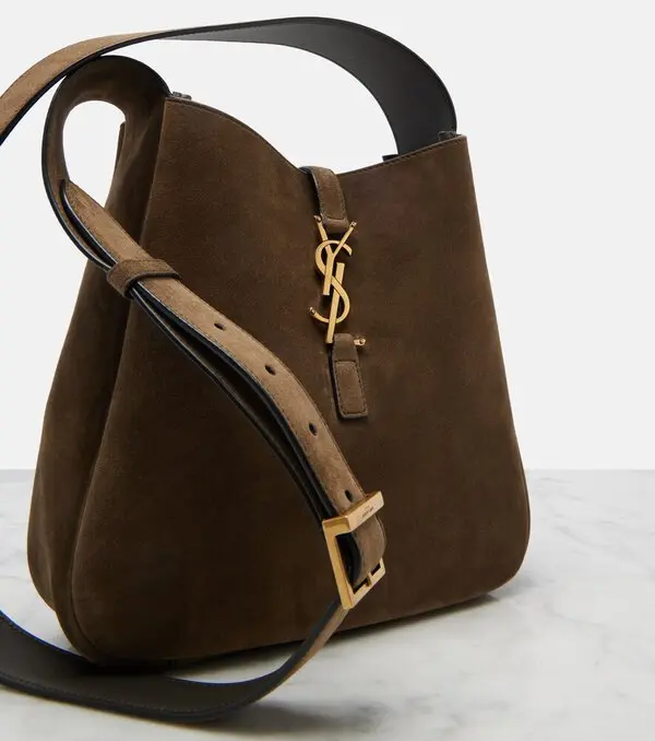 Saint Laurent Le 5 A 7 Supple Small Suede Crossbody Bag