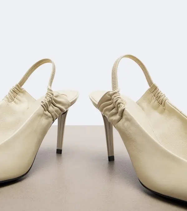 Saint Laurent Anne-marie Leather Slingback Pumps