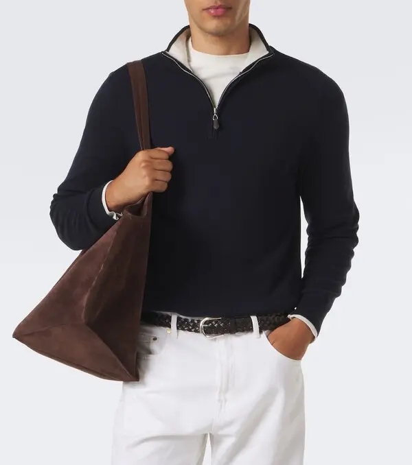 Arch4 Mr Fenchurch Cashmere Half-zip Sweater
