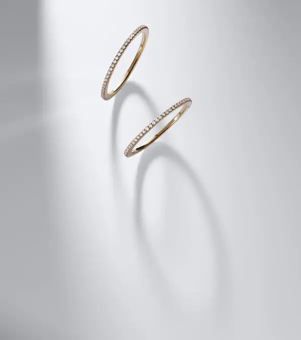 SUZANNE KALAN Mini 18kt Tech Ring Jackets With Diamonds