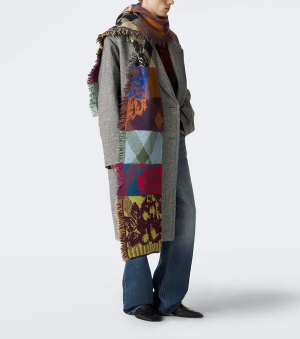 Dries Van Noten Jacquard Wool-blend Scarf