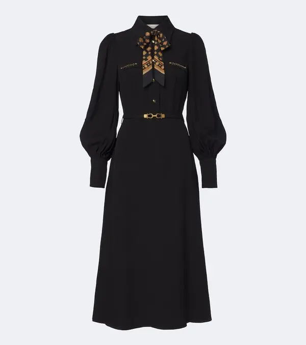 Zimmermann Utility Belted Midi Dress - Black