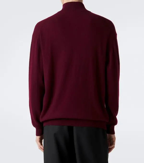 LISA YANG Augustus Cashmere Half-zip Sweater
