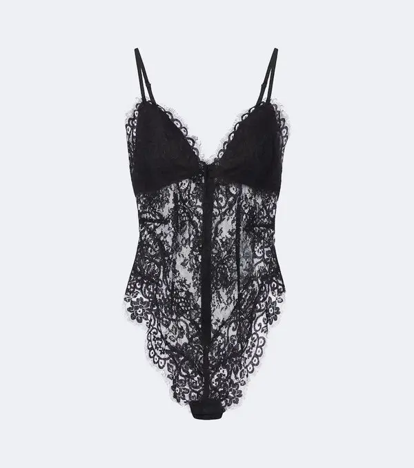 Zimmermann Lace Bodysuit - Black