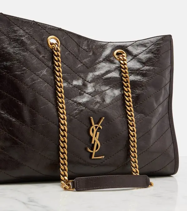 Saint Laurent Niki East West Large Leather Shoulder Bag