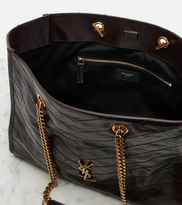 Saint Laurent Niki East West Large Leather Shoulder Bag