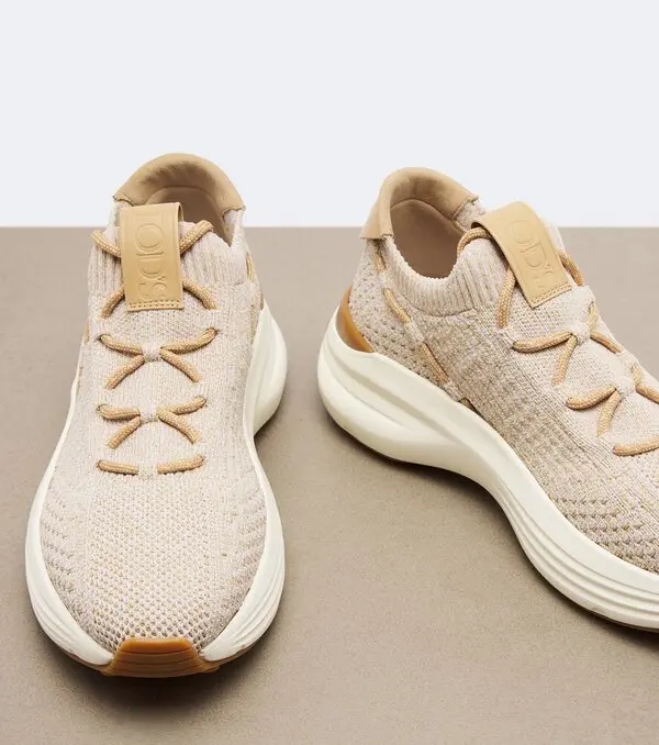 TOD'S Knitted Lace-up Sneakers