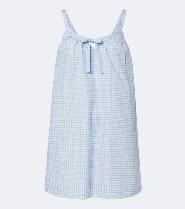 Posse Lila Gingham Cotton Minidress