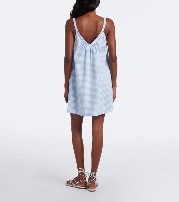 Posse Lila Gingham Cotton Minidress