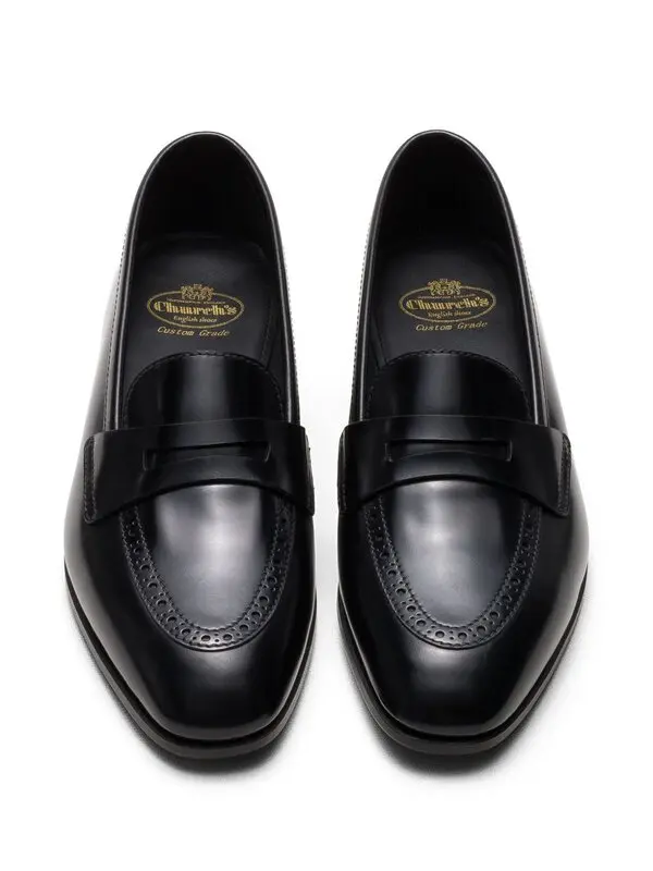 Church's Onyx Leather Loafers