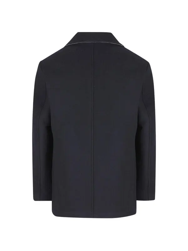 CAMPLIN Double-breasted Notch-lapel Peacoat
